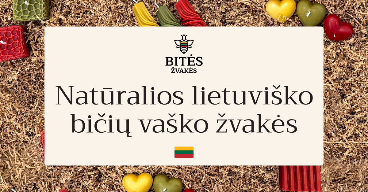 Natūralios Bičių Vaško Žvakės | 3x Ilgesnis Degimas | Bitės Žvakės